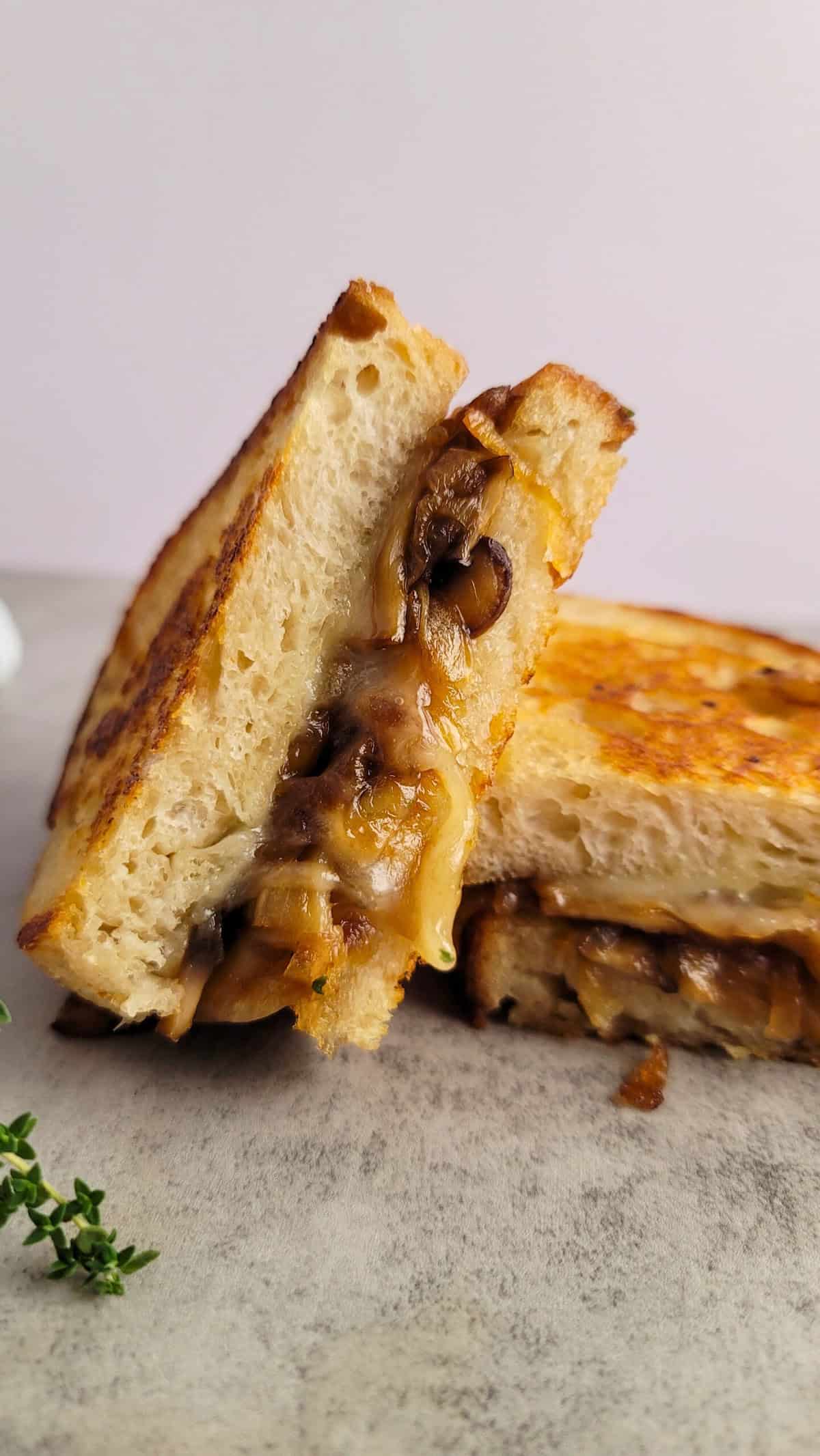 Caramelized Onion and Mushroom Grilled Cheese - Simply Scratch Made