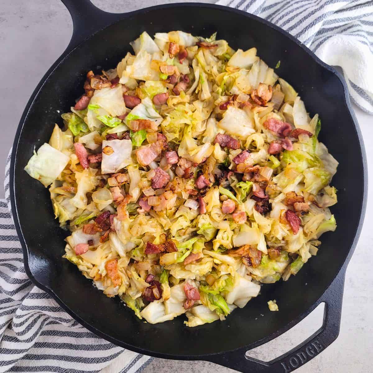 Southern Style Cabbage Southern Bacon Fried Cabbage Love Bakes Good