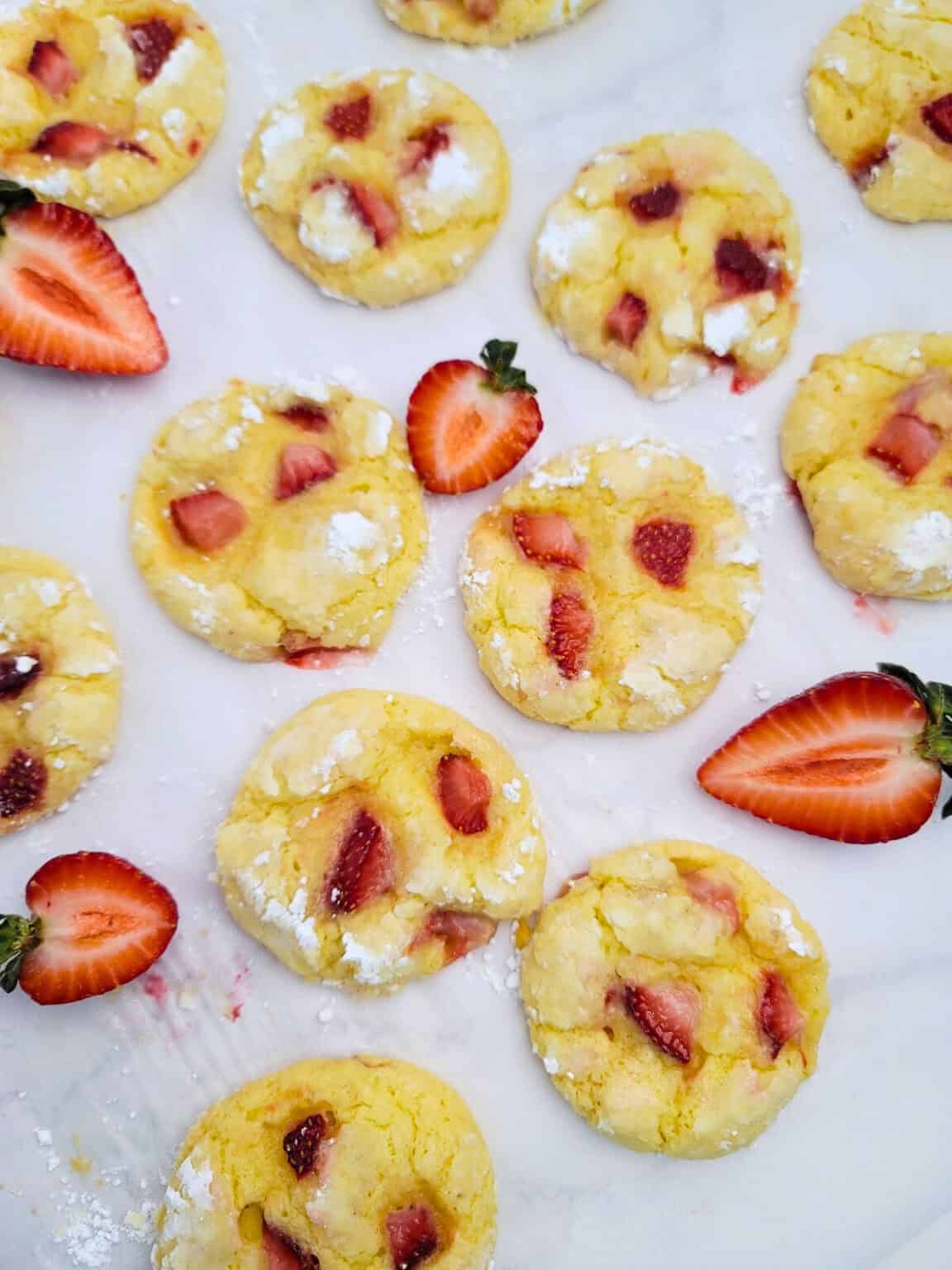 Strawberry Lemon Cookies - Simply Scratch Made