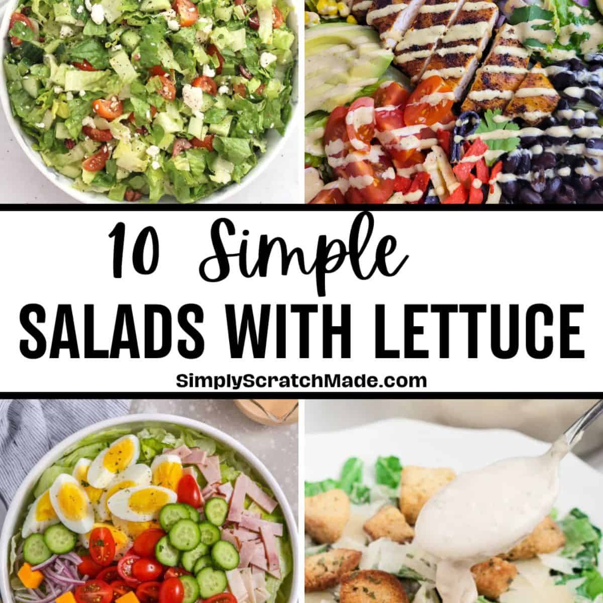 10 Simple Salads With Lettuce - Simply Scratch Made