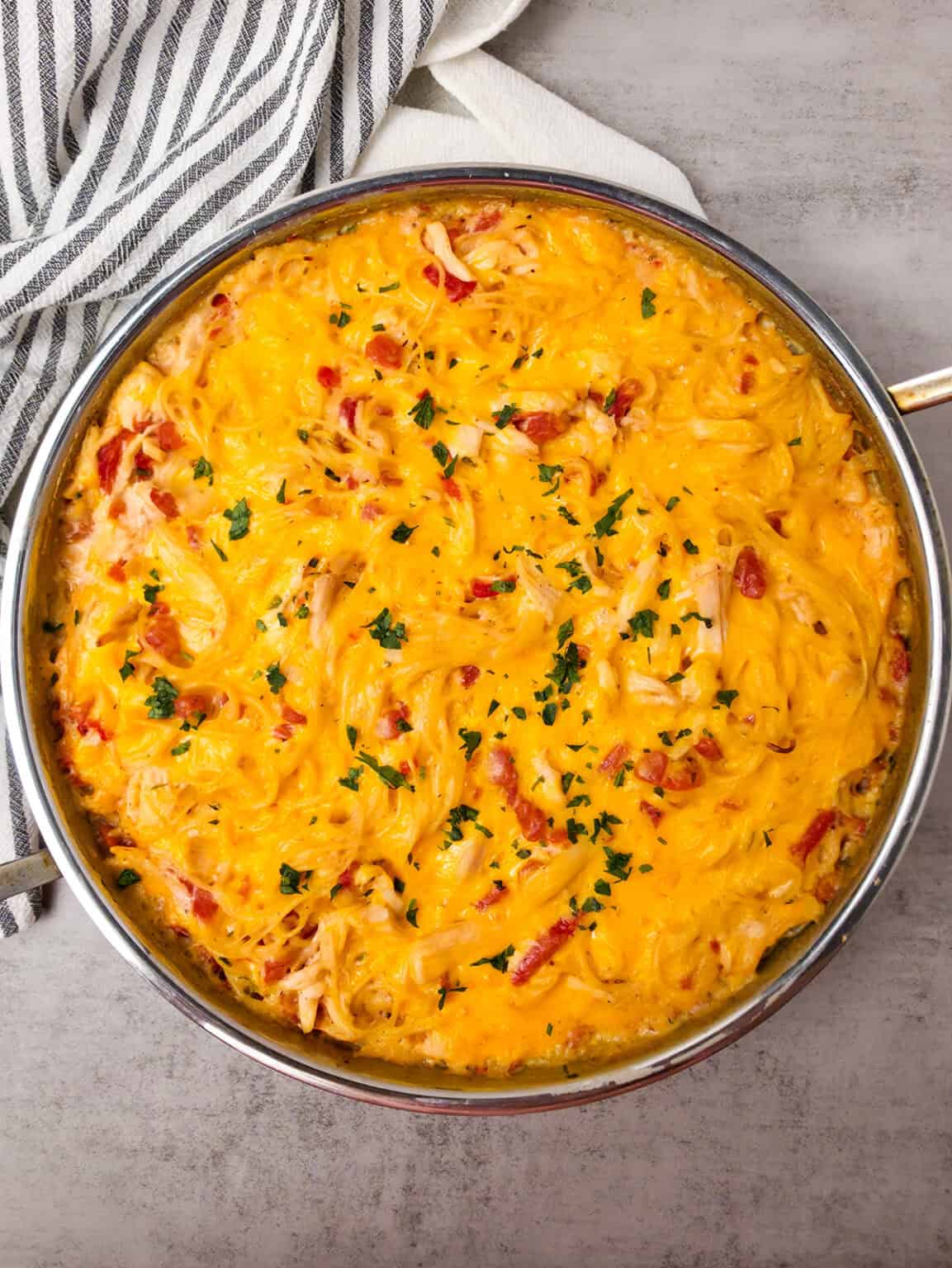 Cheesy Chicken Spaghetti - Simply Scratch Made