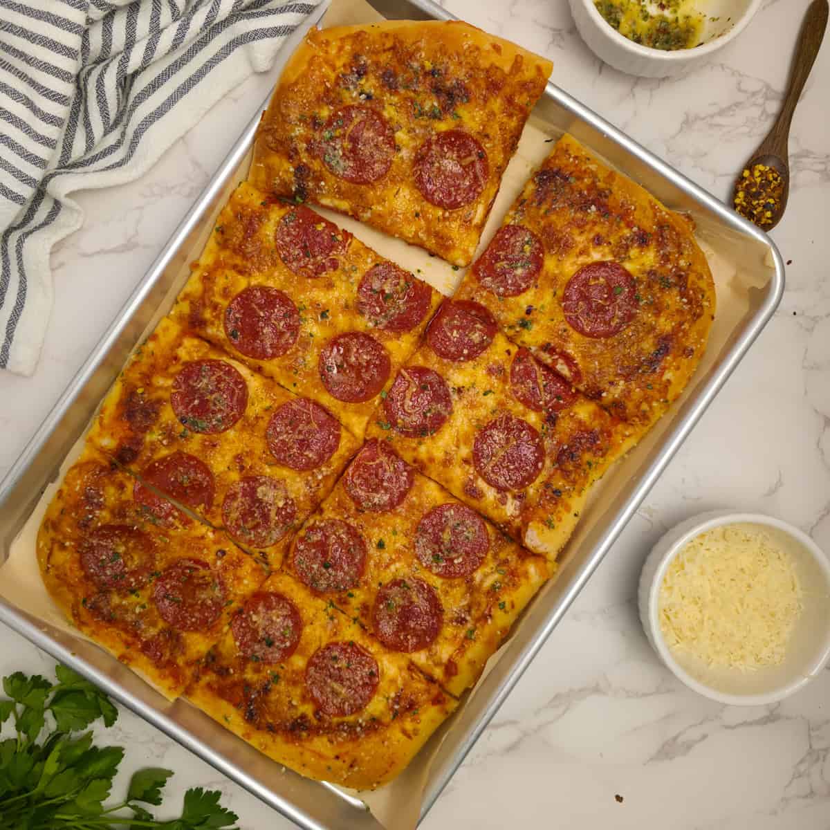 Sheet Pan Pizza - Simply Scratch Made