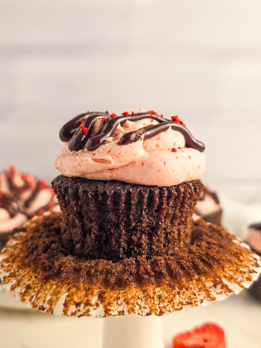 Chocolate Strawberry Cupcakes - Simply Scratch Made