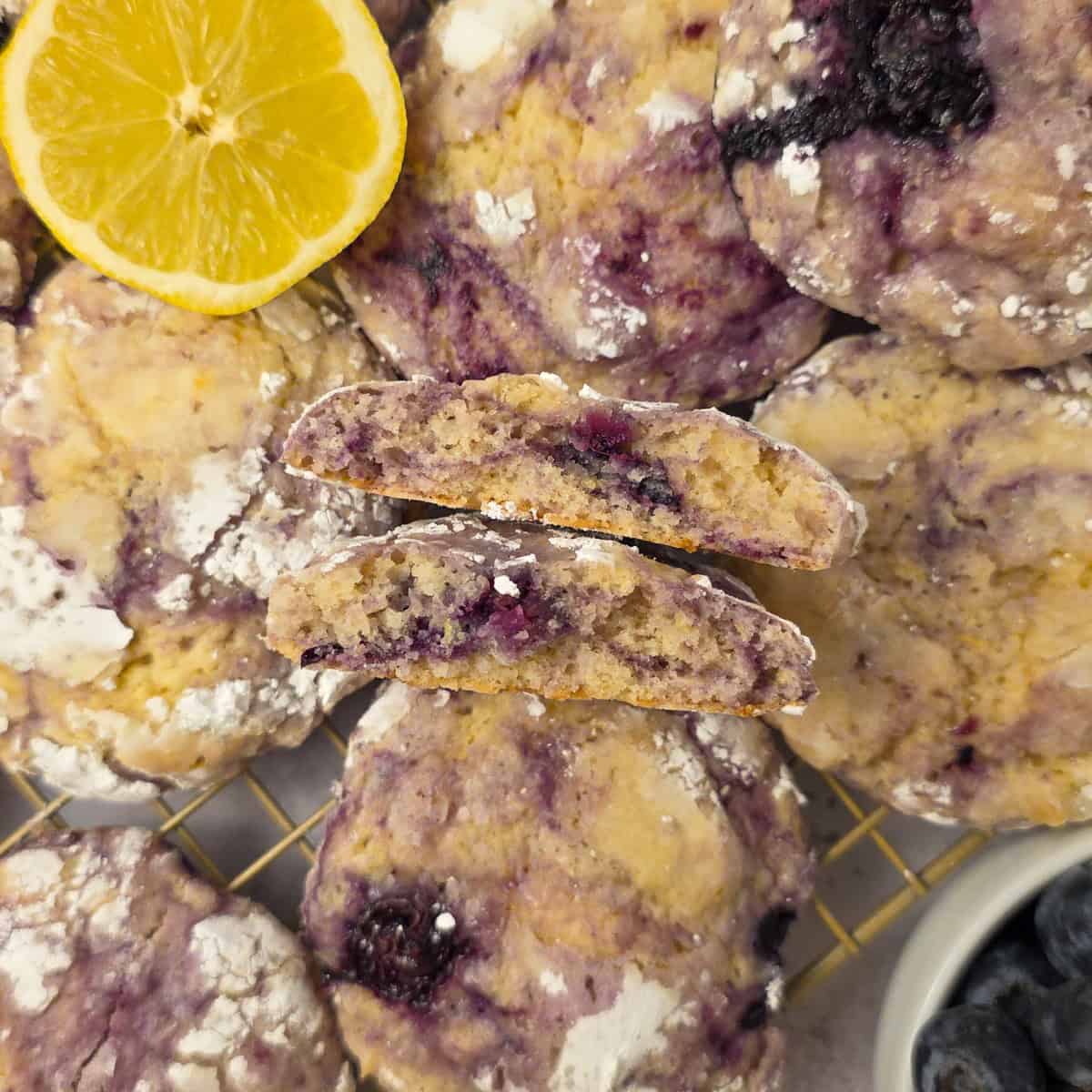 Lemon Blueberry Cookies with Homemade Compote - Simply Scratch Made