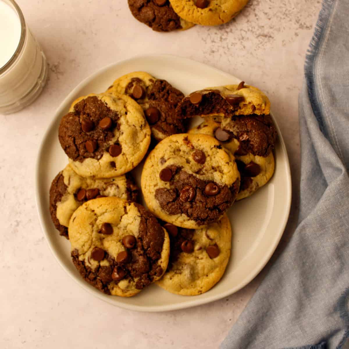 Easy Homemade Brookie Cookies